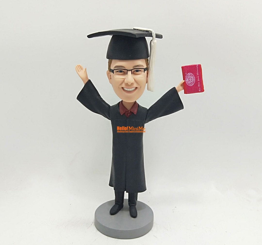 Graduate Bobblehead Graduation Bobble Head Custom Bobble Head Graduate ...