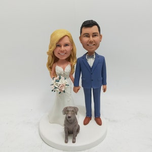 Cake Toppers Wedding Figurine Custom Wedding Bobblehead Personalized ...