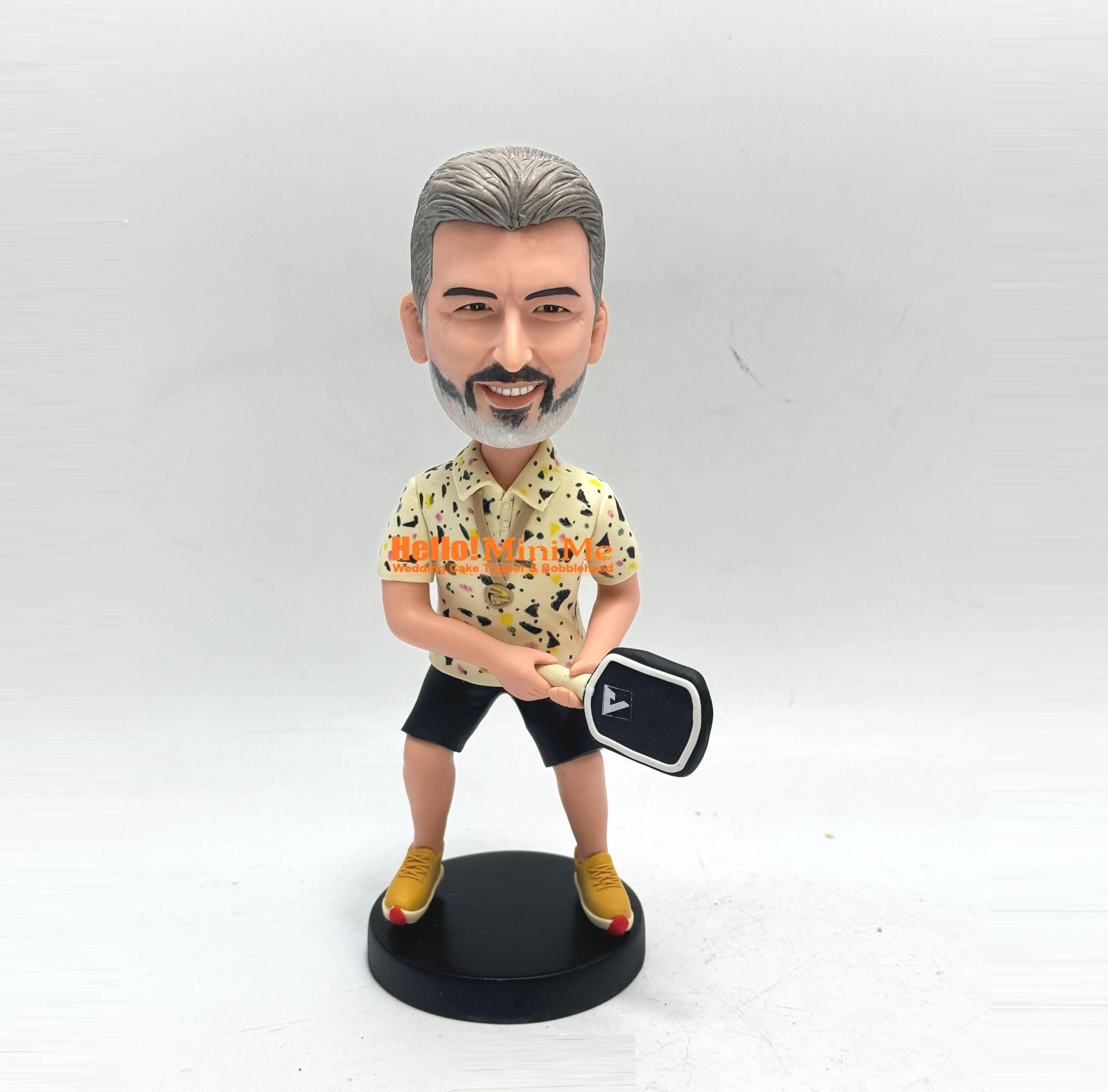Custom Pickleball Bobblehead – Handmade Player Figurine – Personalized ...