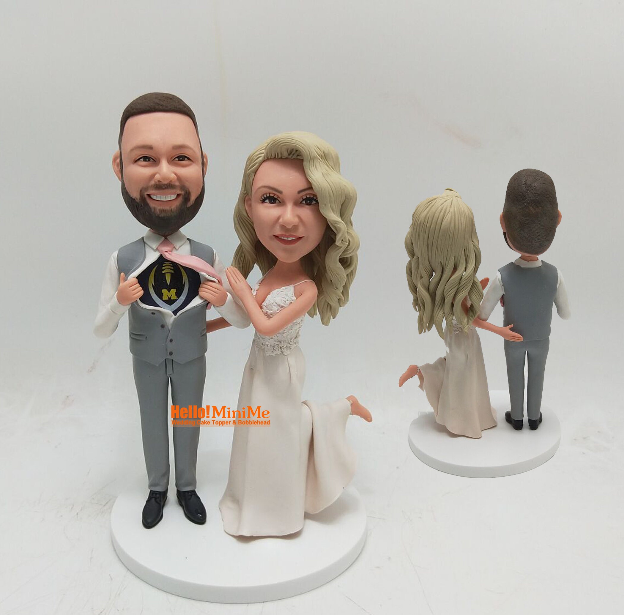 Custom Made Wedding Cake Topper Bobblehead Custom Cake Topper | Etsy