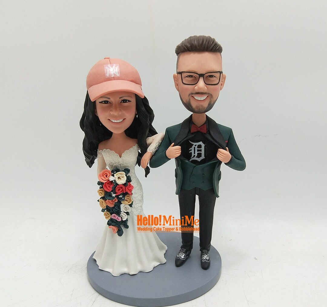 Cake Topper for Wedding Custom Bobble Head Wedding Cake Topper - Etsy