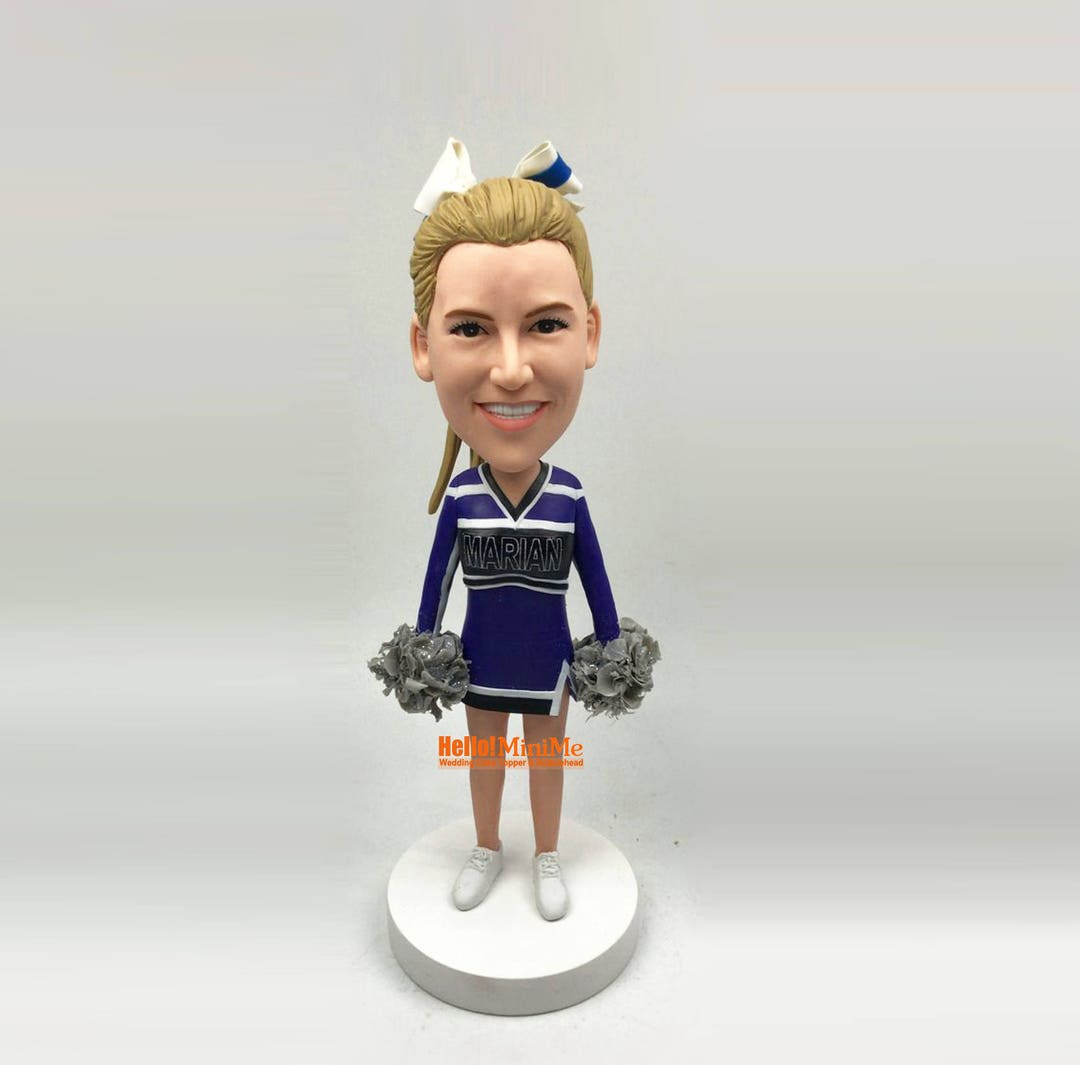 Cheerleader Bobble Head Custom Bobble Head Birthday Gift Christmas Gift ...