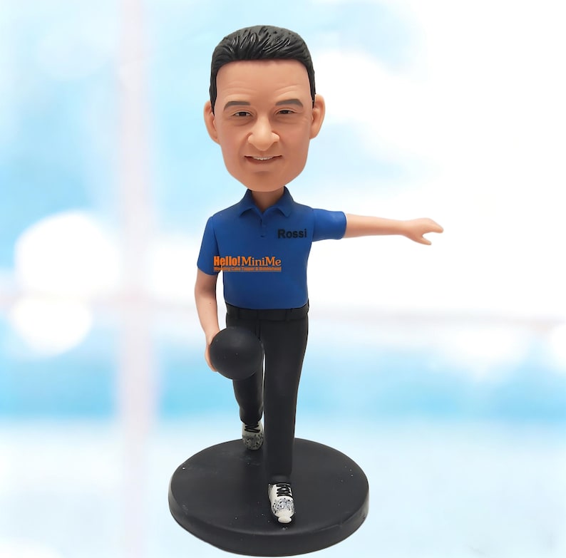 Custom Bowling Bobblehead From Photo, Personalized Bowler Gifts for Dad ...