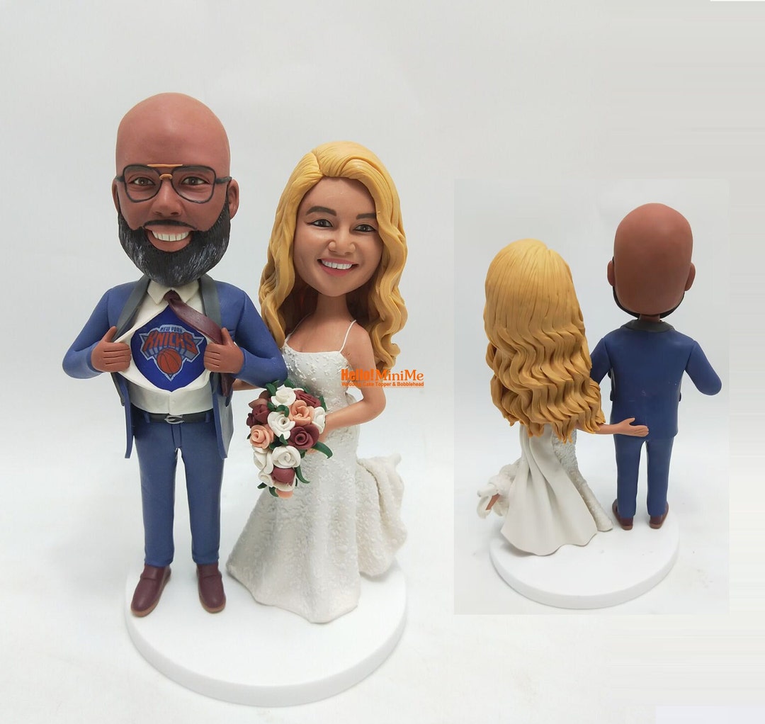 Wedding Topper Bobble Head Custom Cake Topper Wedding Cake Topper ...