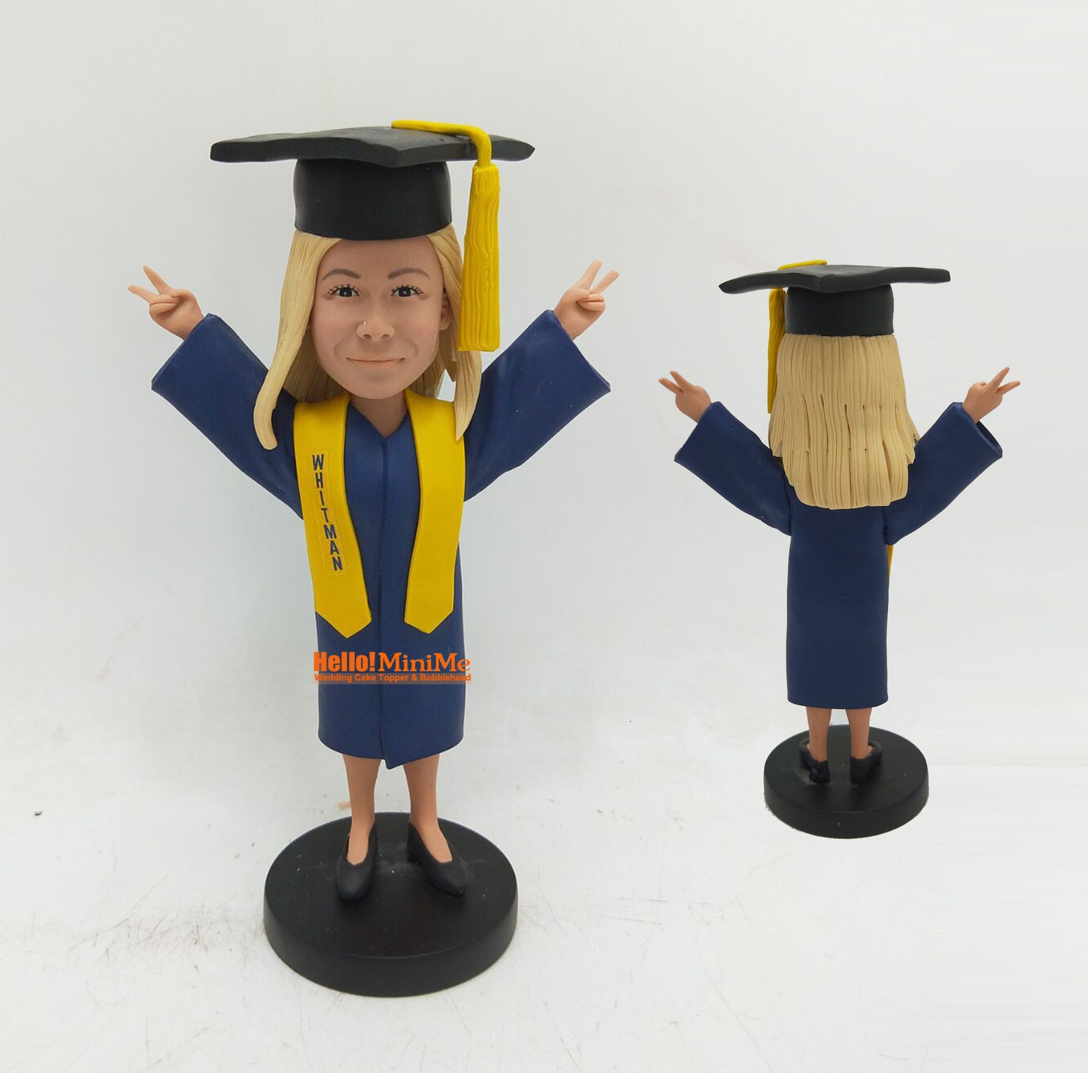 Graduate Bobblehead Graduation Gift Graduate Bobble Head - Etsy