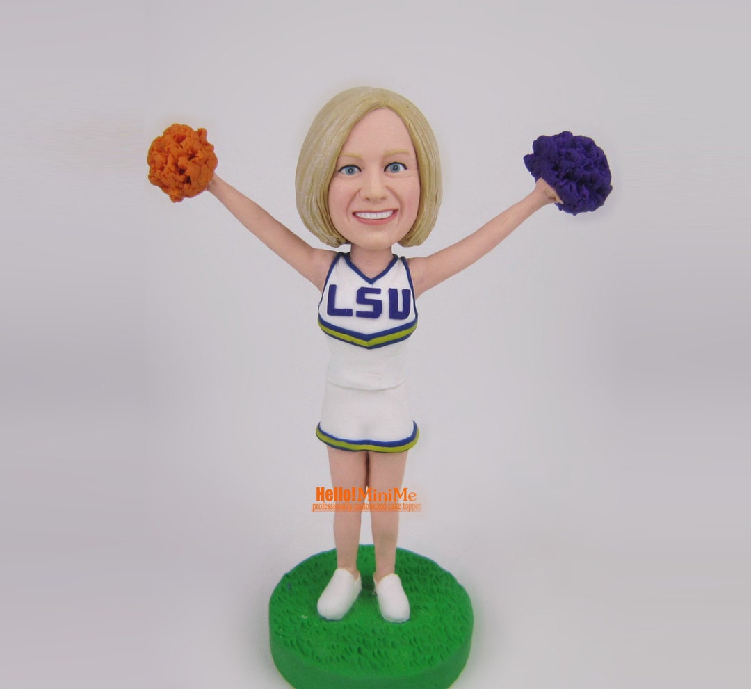 Custom Cheerleader Bobblehead, Handmade Custom Sports Bobblehead ...