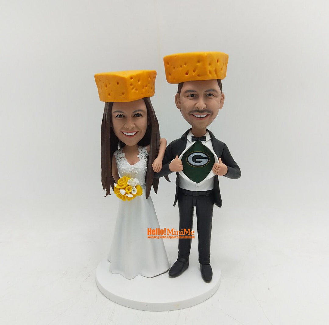 Cheesehead Wedding Cake Topper Custom Cake Toppers for Wedding ...
