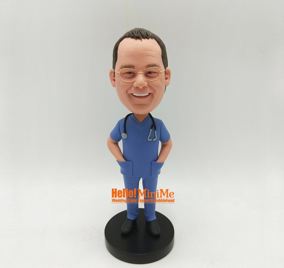 Scrubs Bobblehead Doctor Bobble Head Birthday Gift Christmas - Etsy