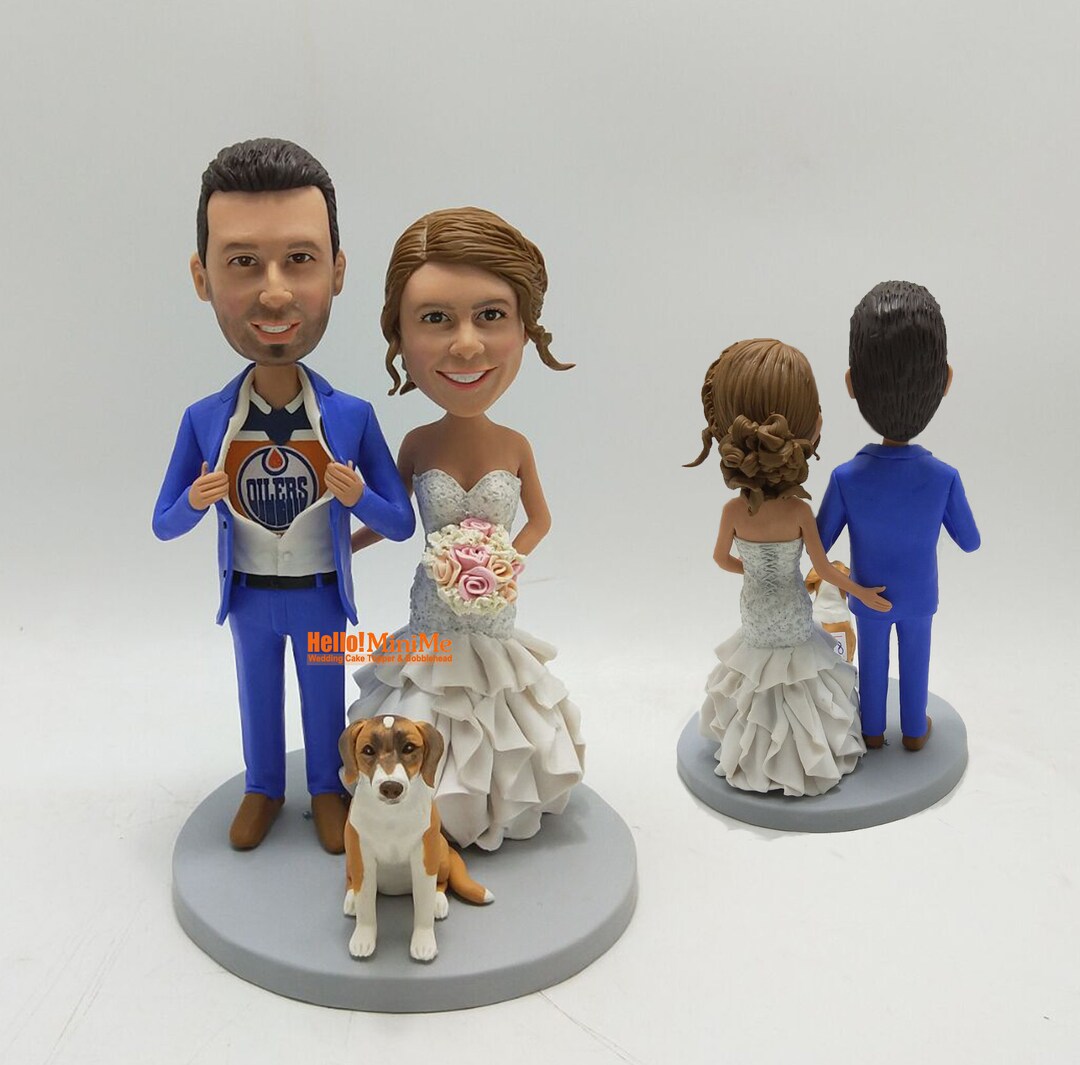 Cake Topper Bobblehead Custom Cake Topper Wedding Topper - Etsy