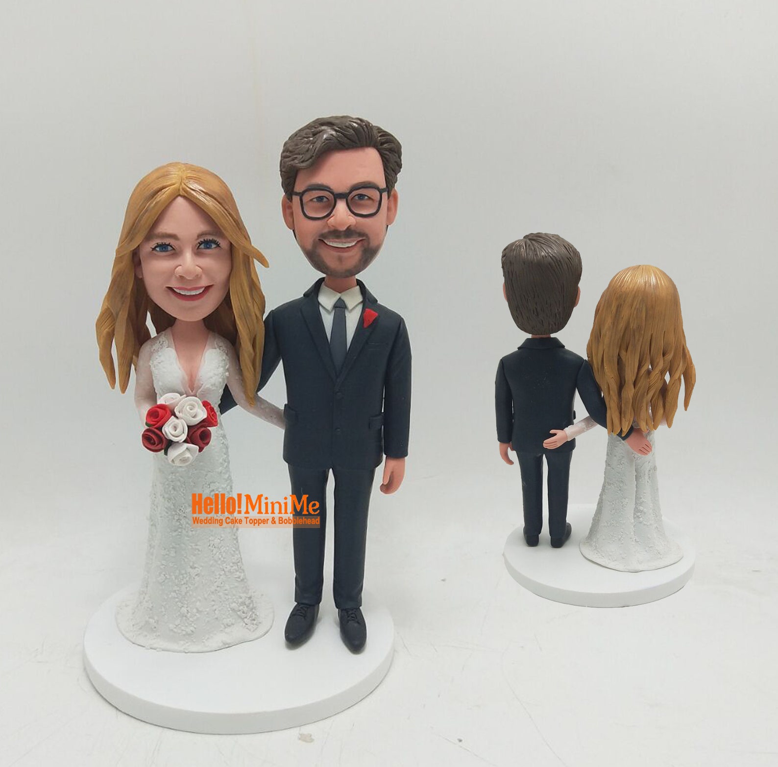 Cake Topper Wedding Cake Topper Bobblehead Custom Cake Topper | Etsy