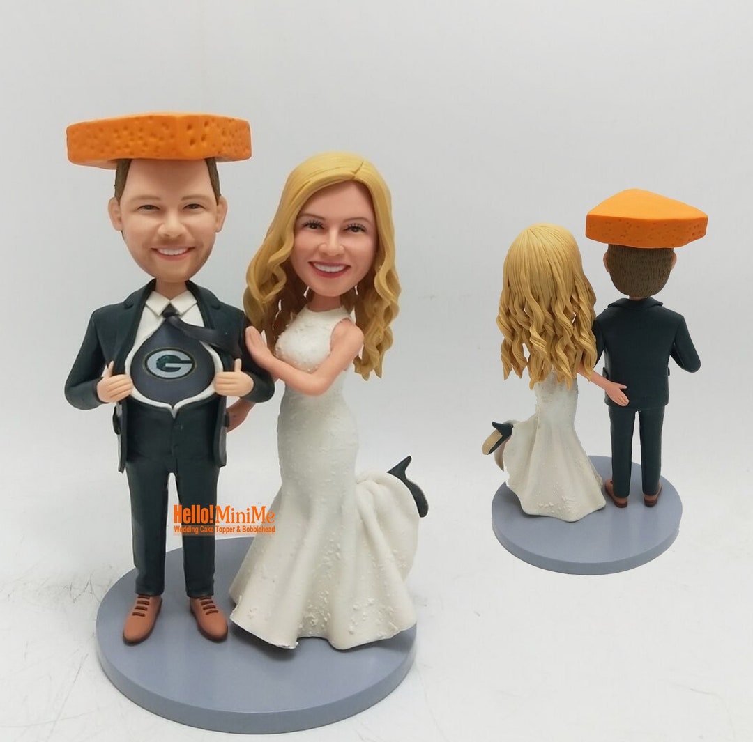 Cheesehead Cake Topper Wedding Cake Topper Custom Cake Topper ...