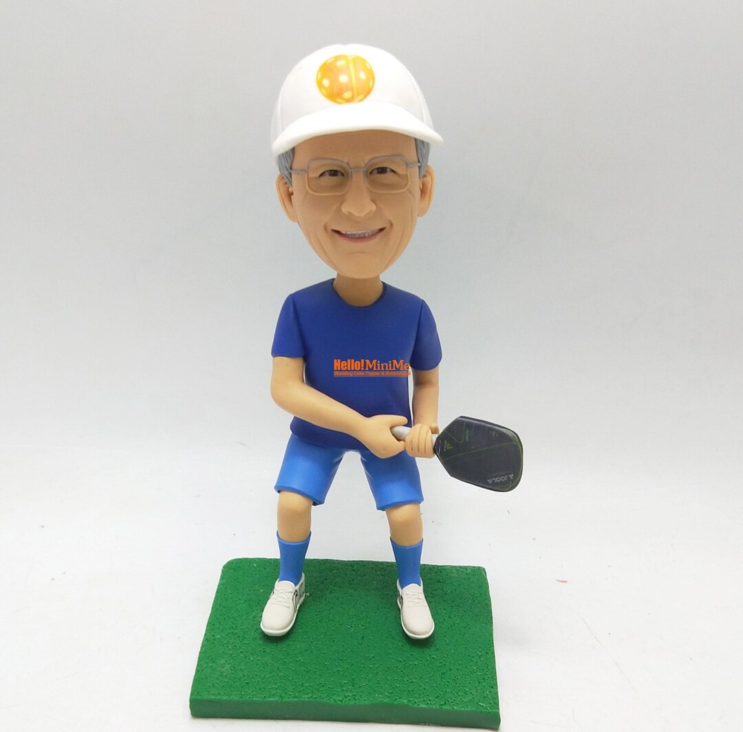 Custom Pickleball Bobble Head, Personalized Pickleball Bobblehead for ...