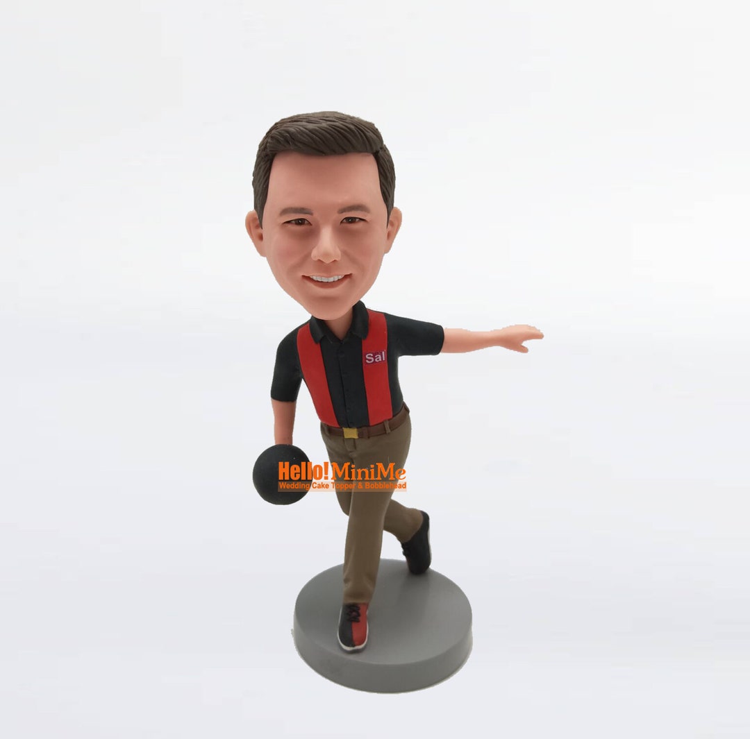 Bowling Bobblehead Custom Bobble Head Father's Day Gift Christmas Gift ...