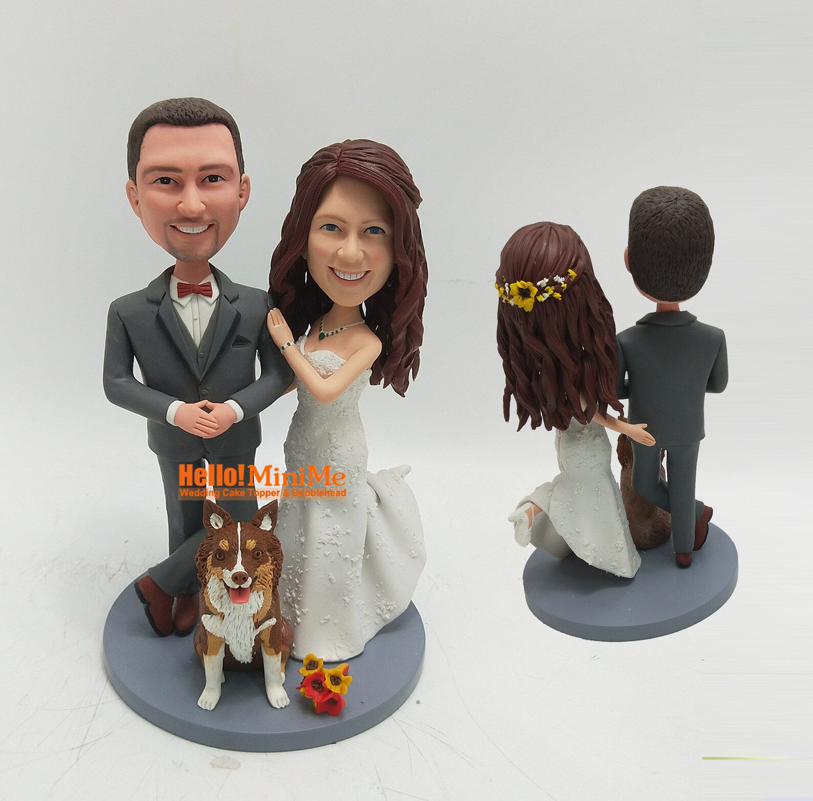 Cake Topper Wedding Bobblehead Cake Toppers for Wedding Custom - Etsy