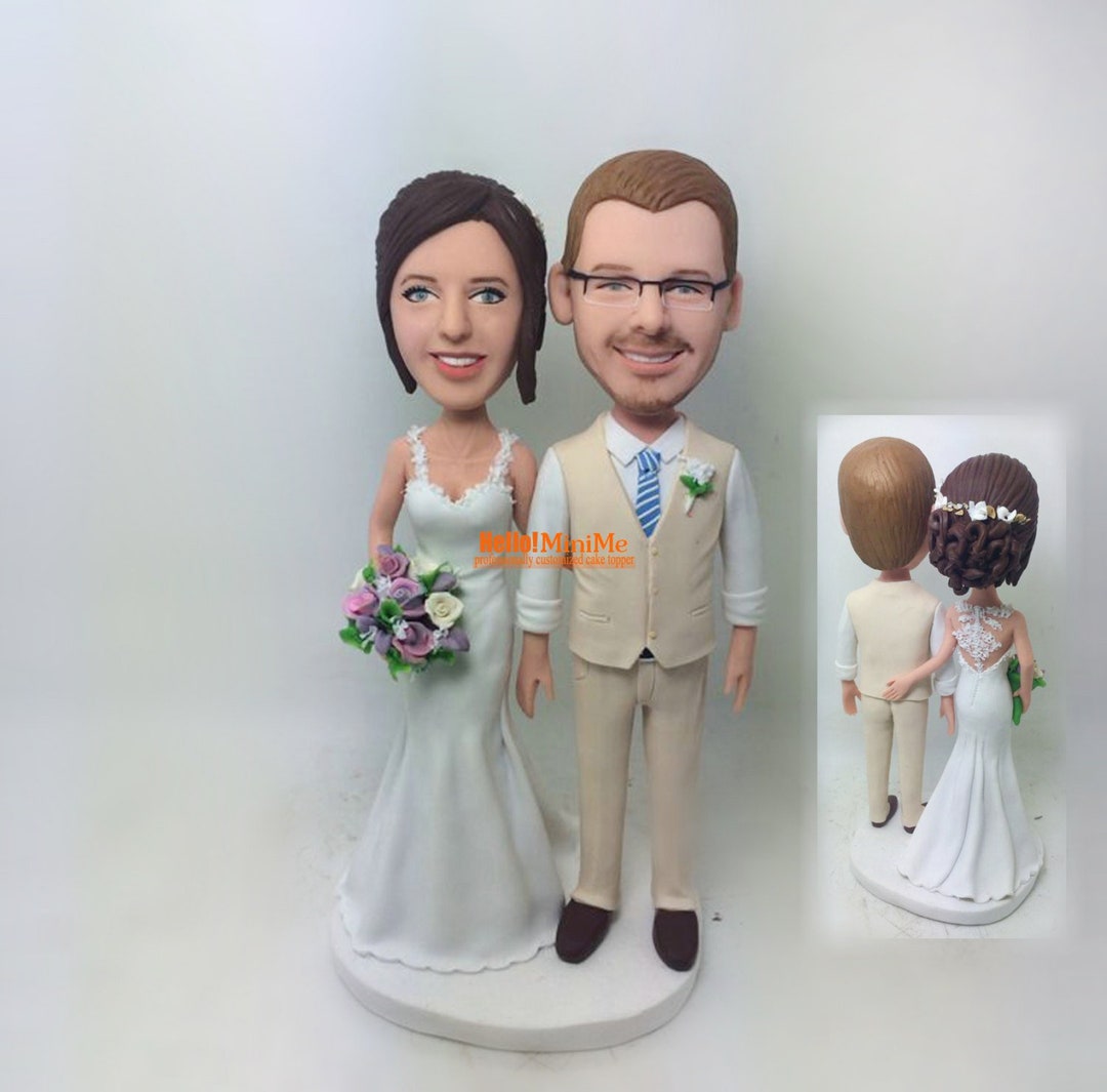 Custom Wedding Bobblehead Wedding Cake Topper Bobble Head - Etsy