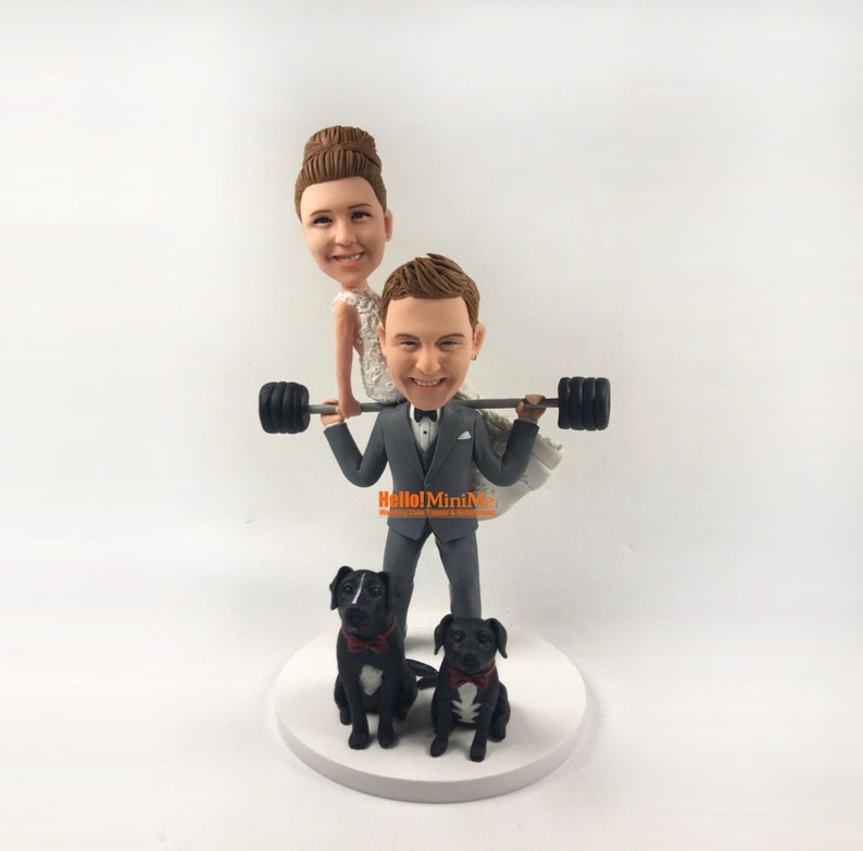 Weight Lifting Cake Topper Custom Cake Topper Wedding Topper - Etsy