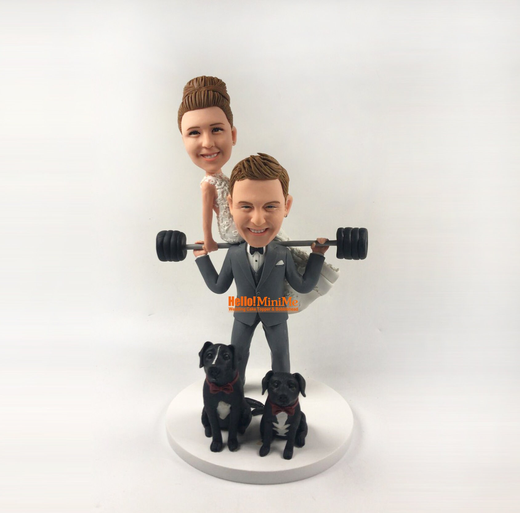 Weight lifting cake topper Custom cake topper wedding topper | Etsy