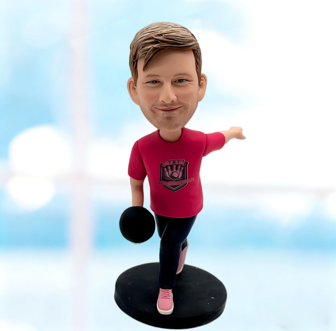 Custom Bowling Bobblehead From Photo, Personalized Gifts for Men Women ...