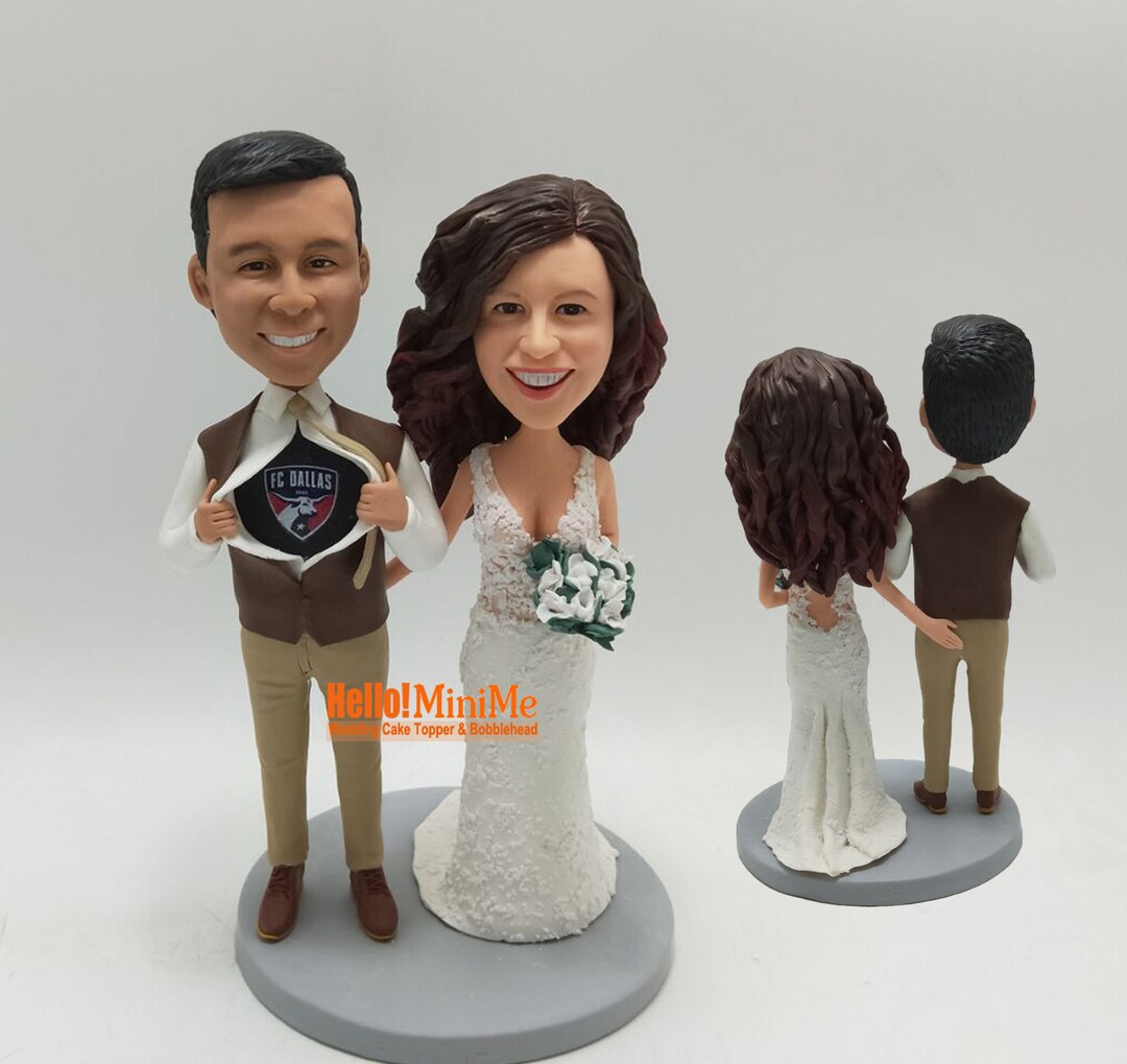 Cake Topper Wedding Cake Topper Bobblehead Custom Cake Topper Wedding ...