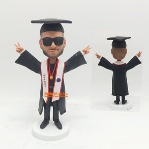 Graduation Bobblehead Graduation Present Graduate Bobble Head Custom ...