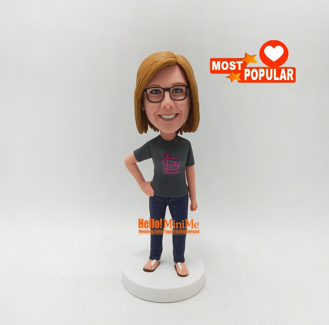 Custom Bobblehead for Mother, Personalized Female Bobblehead From Photo ...