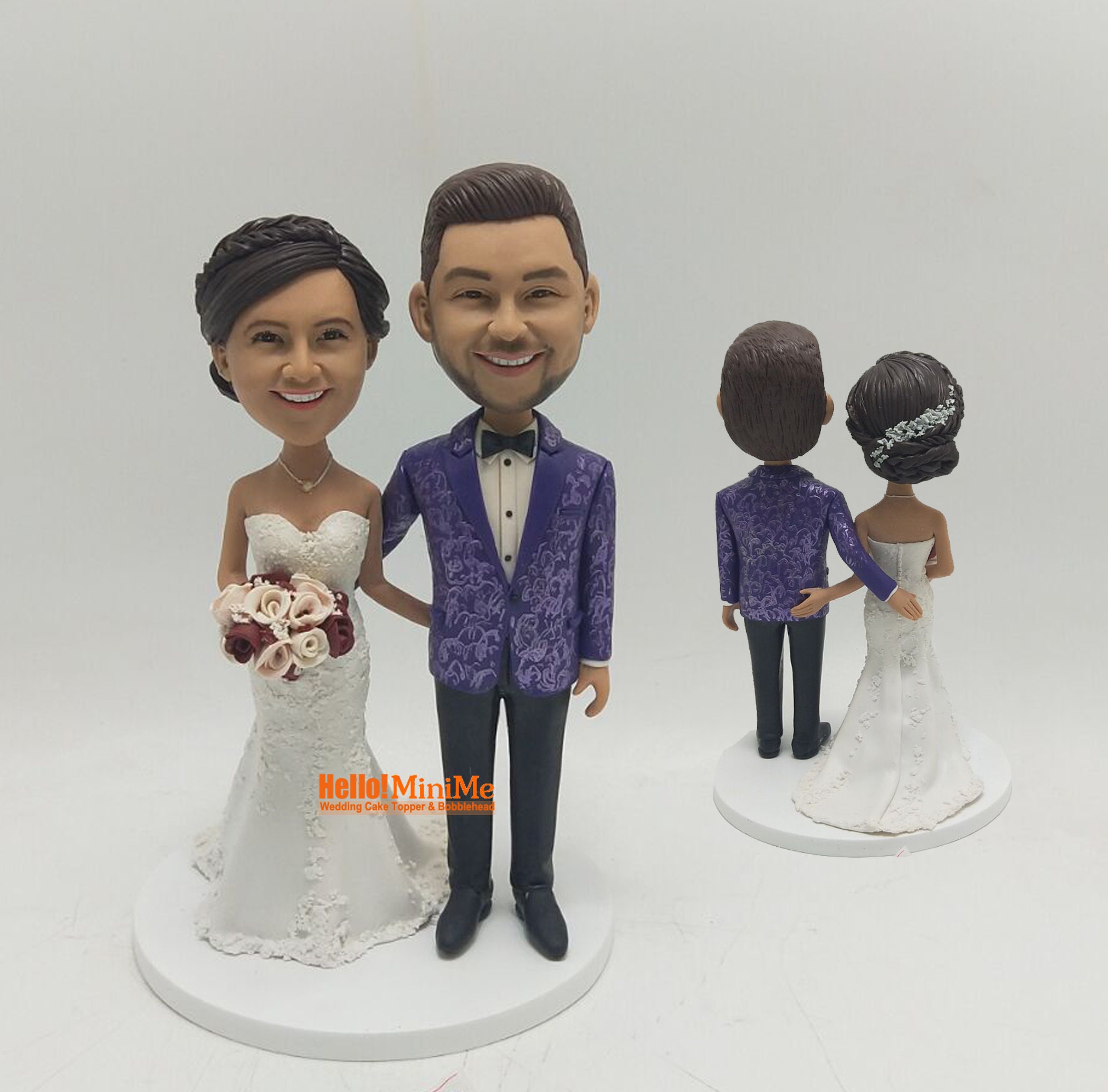 Cake Toppers for Wedding Bobble Head Wedding Cake Topper | Etsy