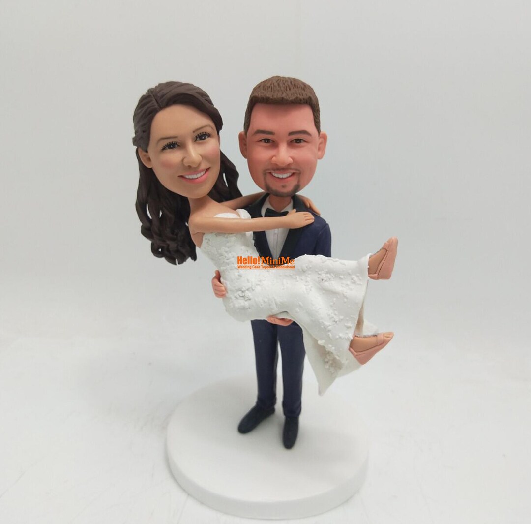 Personalized Wedding Cake Topper Bobblehead Wedding Bobblehead Cake ...
