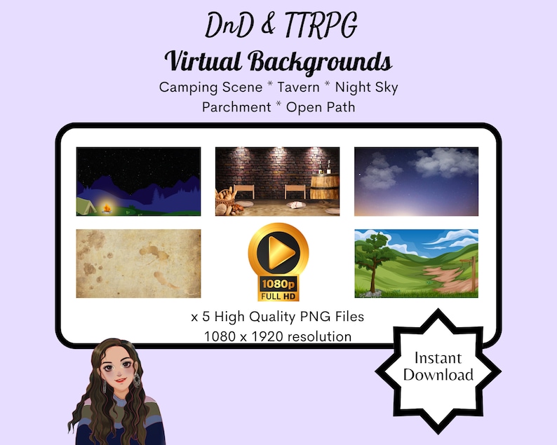 Virtual Backgrounds for Dnd/ttrpg Gaming 5 Digital - Etsy