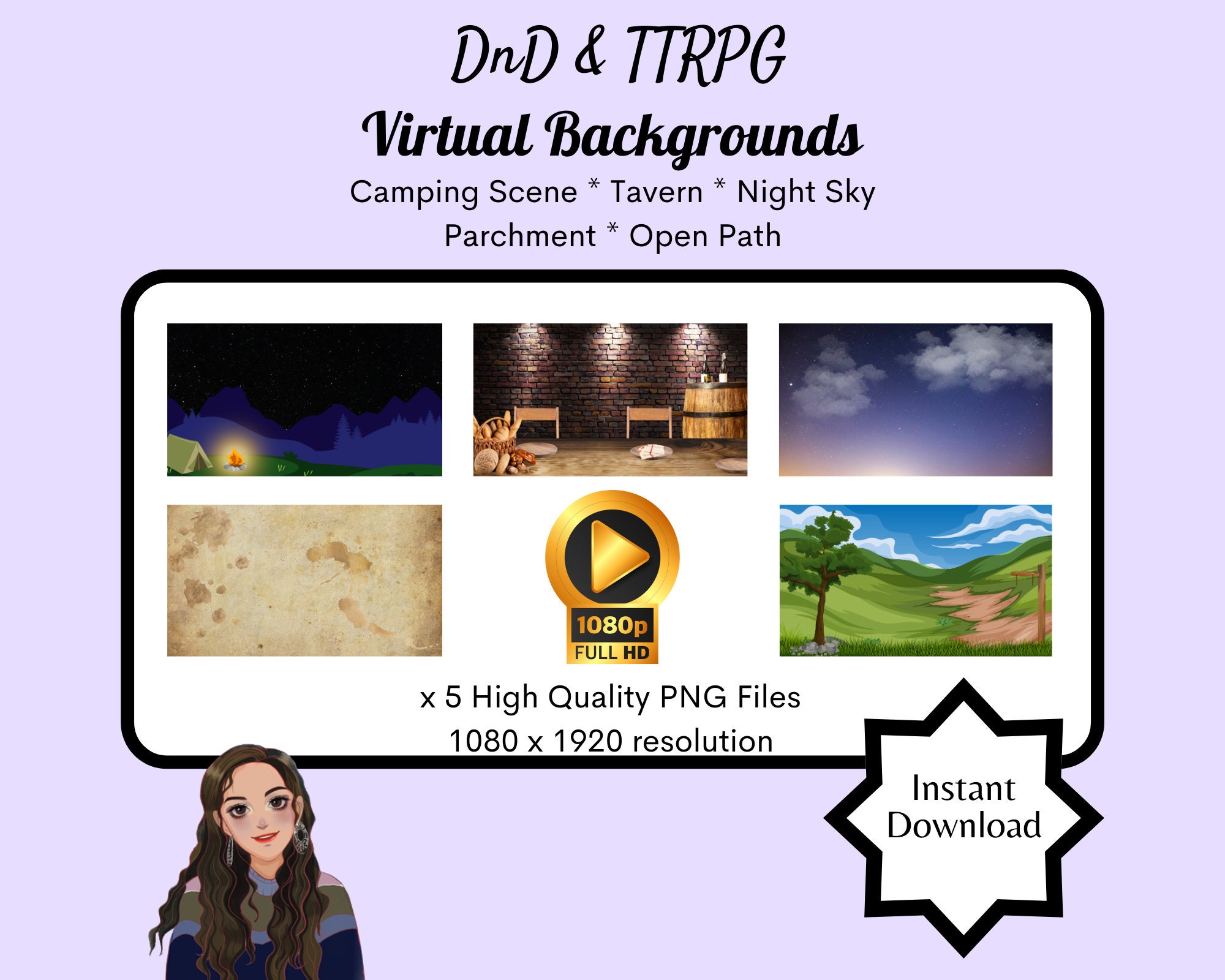 Virtual Backgrounds for Dnd/ttrpg Gaming 5 Digital - Etsy