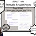 Clean and Minimal D&D and TTRPG Session Note Tracker - for Print and ...