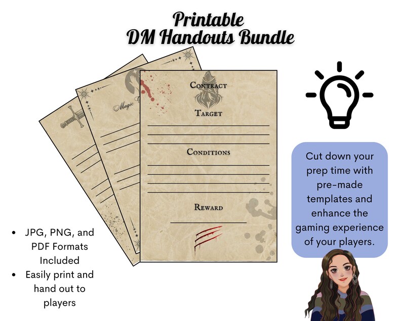 Printable DM Handouts Bundle - Dnd | TTRPG | Game Master Tools | 20 ...