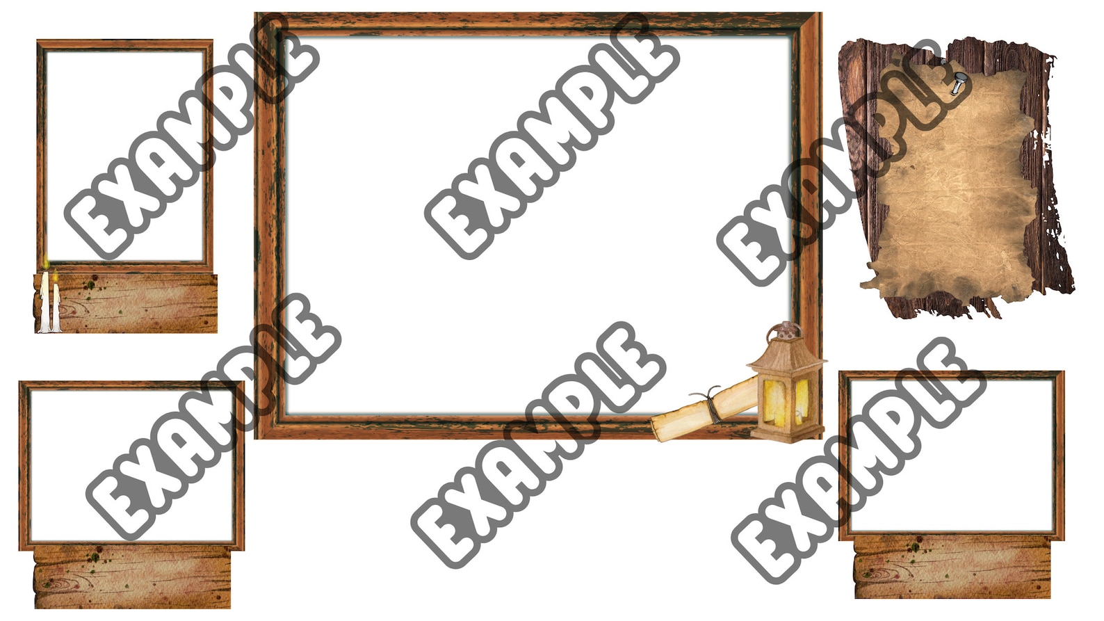 Dnd or TTRPG Wooden Livestream Overlay for Actual Play - Supports DM ...