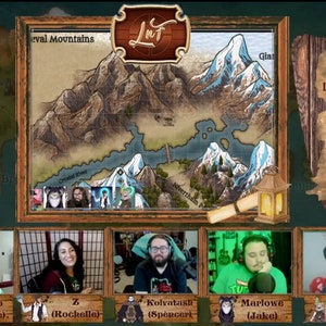 Dnd or TTRPG Wooden Livestream Overlay for Actual Play - Supports DM ...