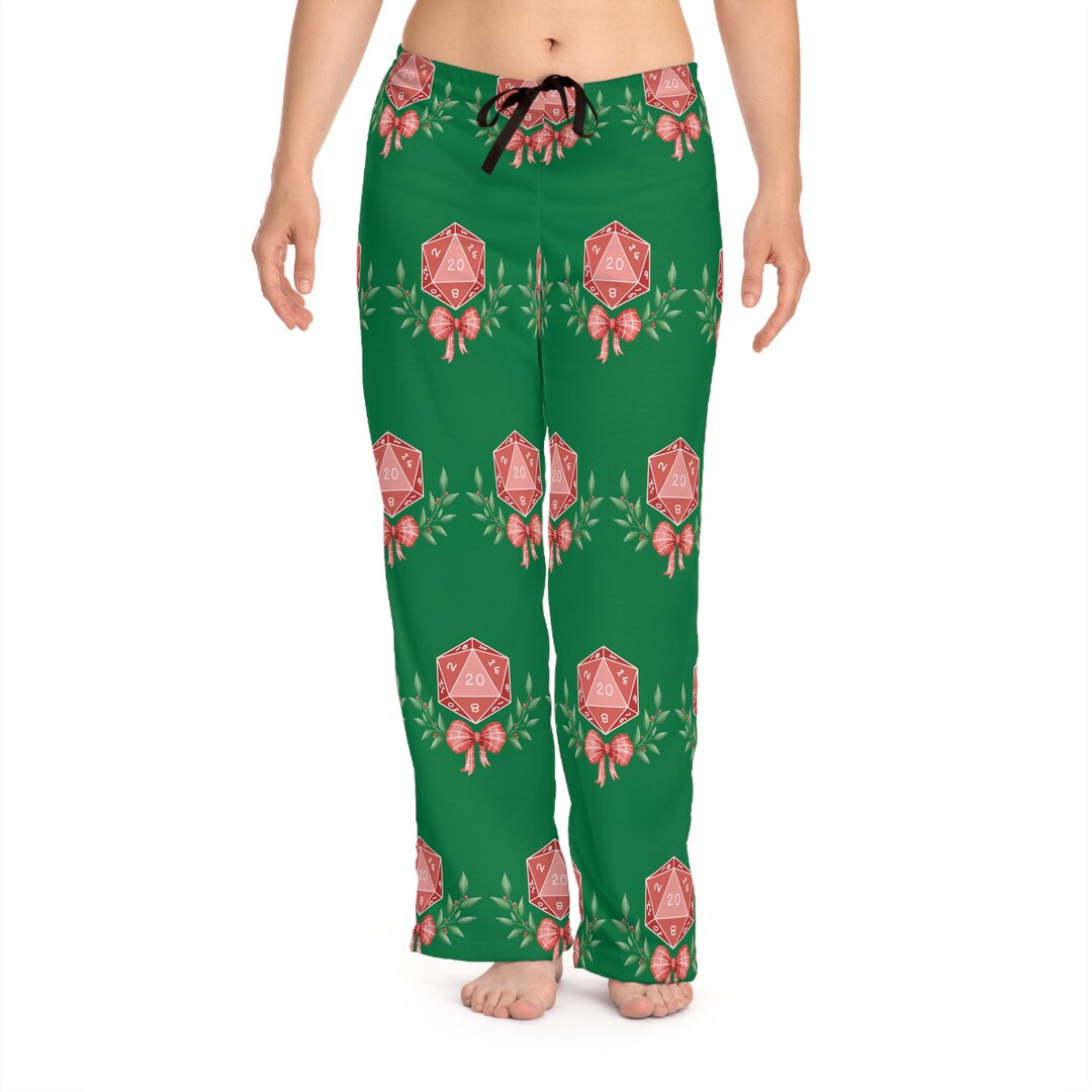 Nat 20 Critmas Dnd/rpg/ttrpg Themed Cozy Women's Pajama - Etsy