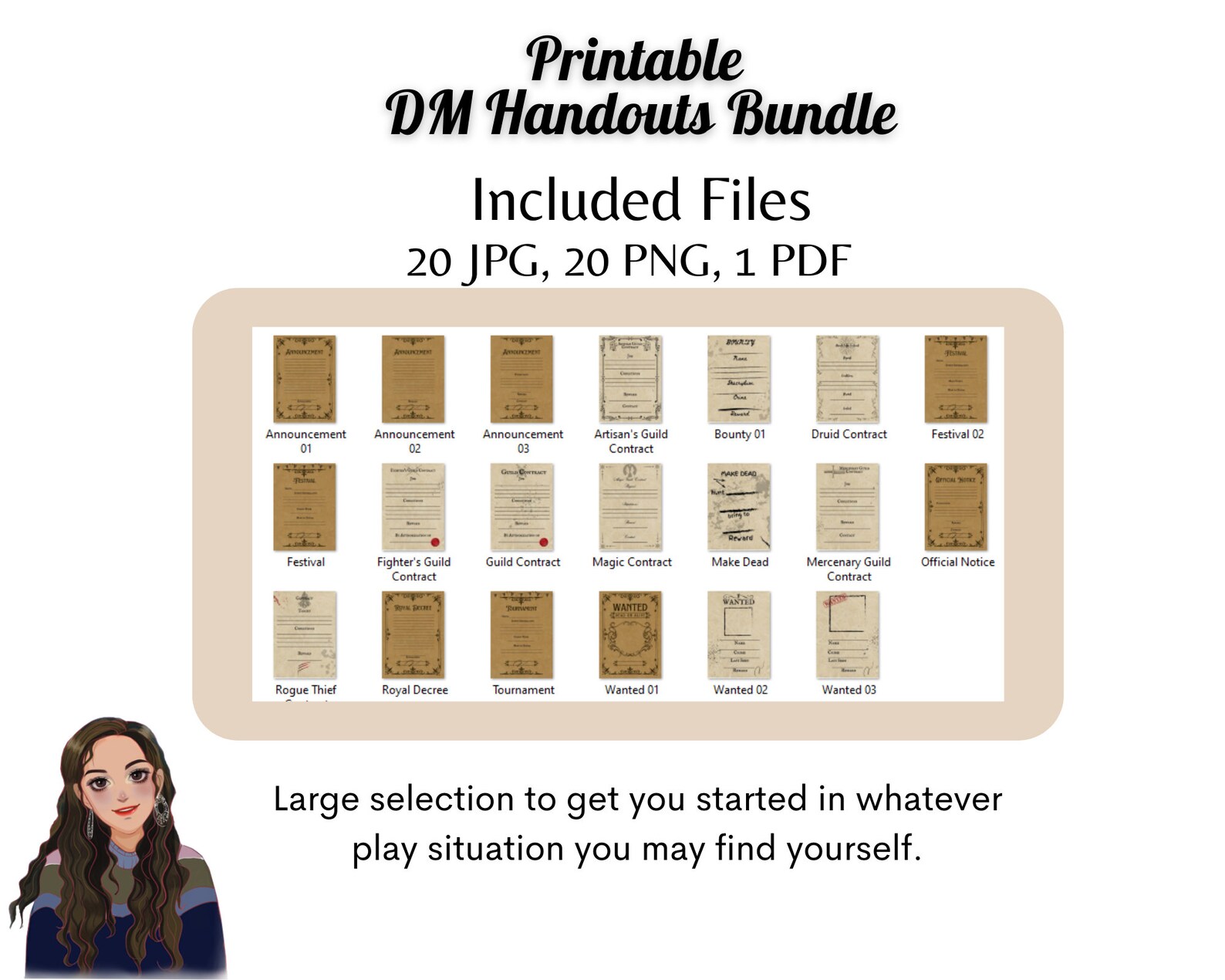 Printable DM Handouts Bundle - Dnd | TTRPG | Game Master Tools | 20 ...