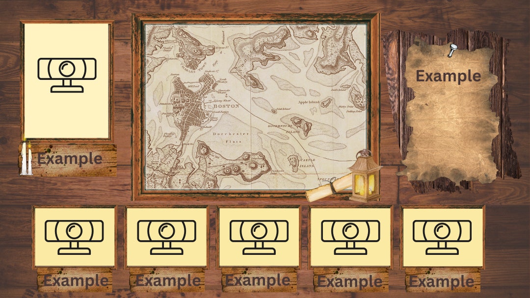 Dnd or TTRPG Wooden Livestream Overlay for Actual Play - Supports DM ...