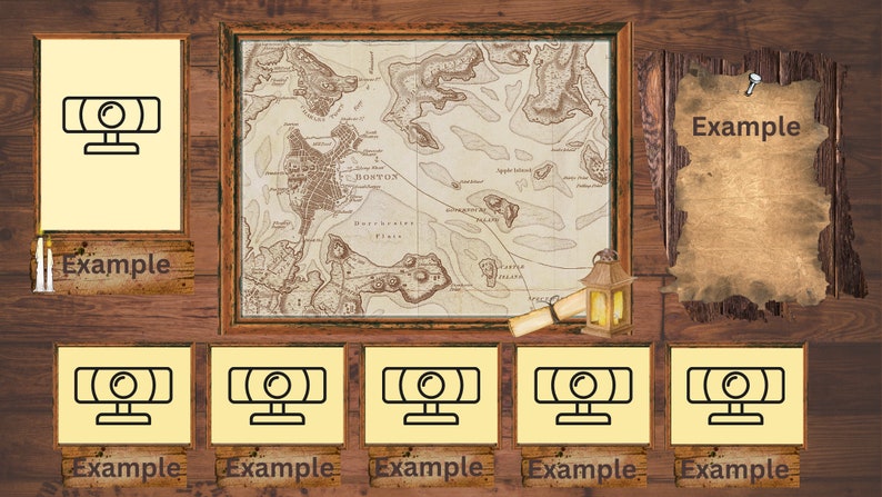 Dnd or TTRPG Wooden Livestream Overlay for Actual Play - Supports DM ...