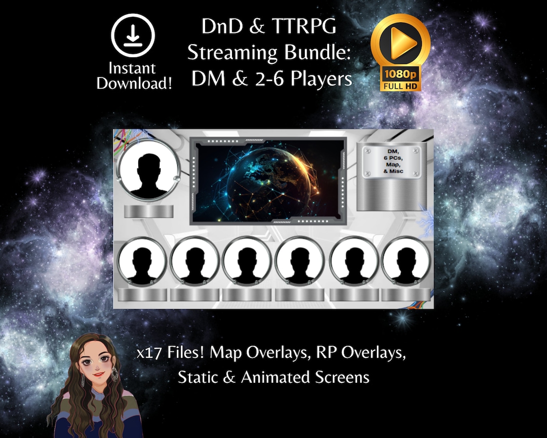 Livestream Overlay for Dnd | TTRPG | Actual Play | Youtuber | OBS ...