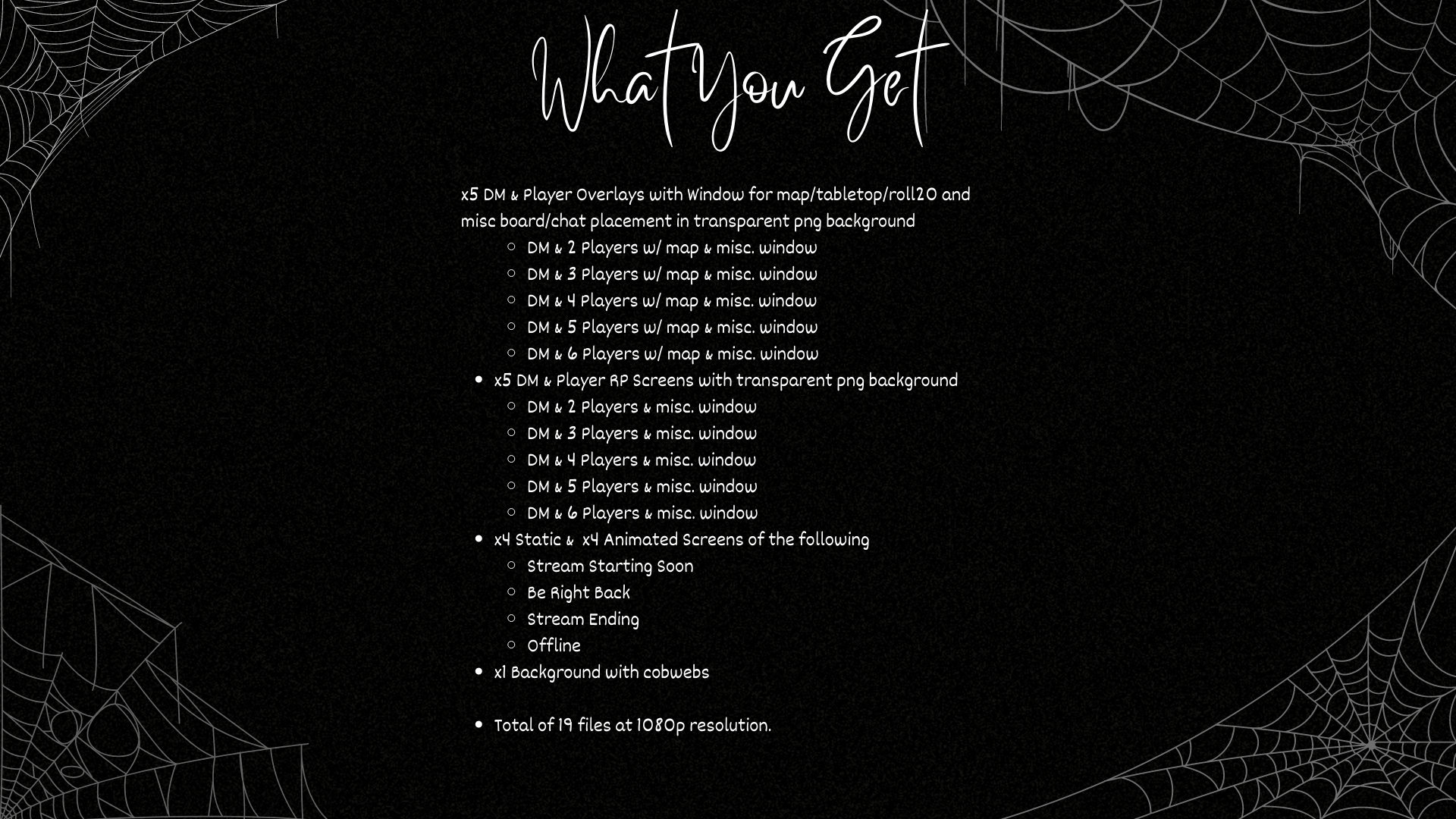 Livestream Overlay for Dnd | TTRPG | Actual Play | Youtuber | OBS ...