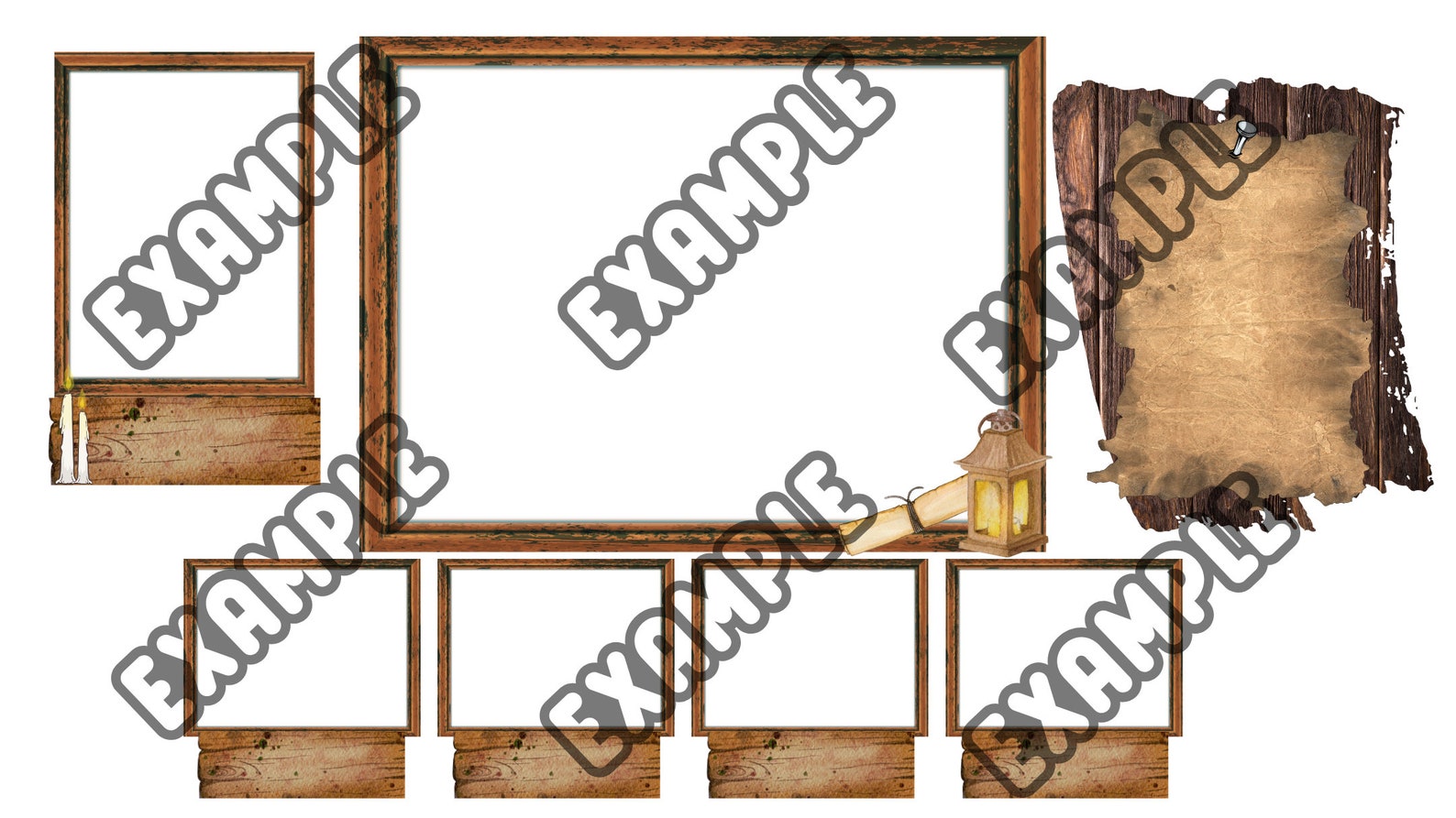Dnd or TTRPG Wooden Livestream Overlay for Actual Play - Supports DM ...