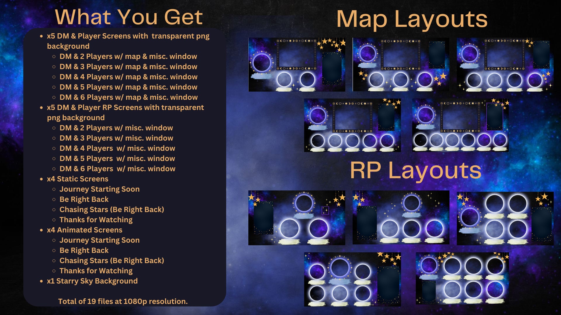 Livestream Overlay for Dnd | TTRPG | Actual Play | Youtuber | OBS ...