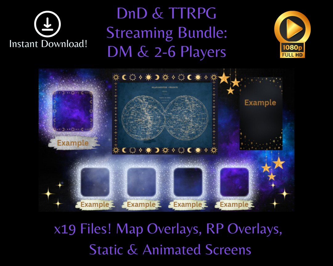Livestream Overlay | Dnd | TTRPG | Actual Play | Youtuber | OBS ...