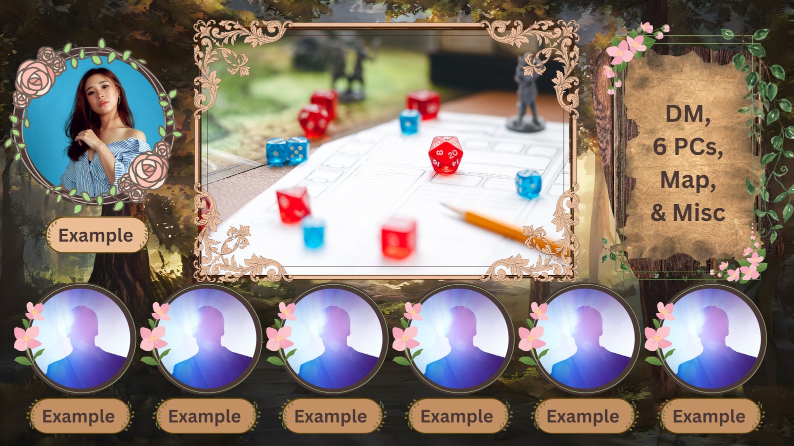 Livestream Overlay for Dnd | TTRPG | Actual Play | Youtuber | OBS ...