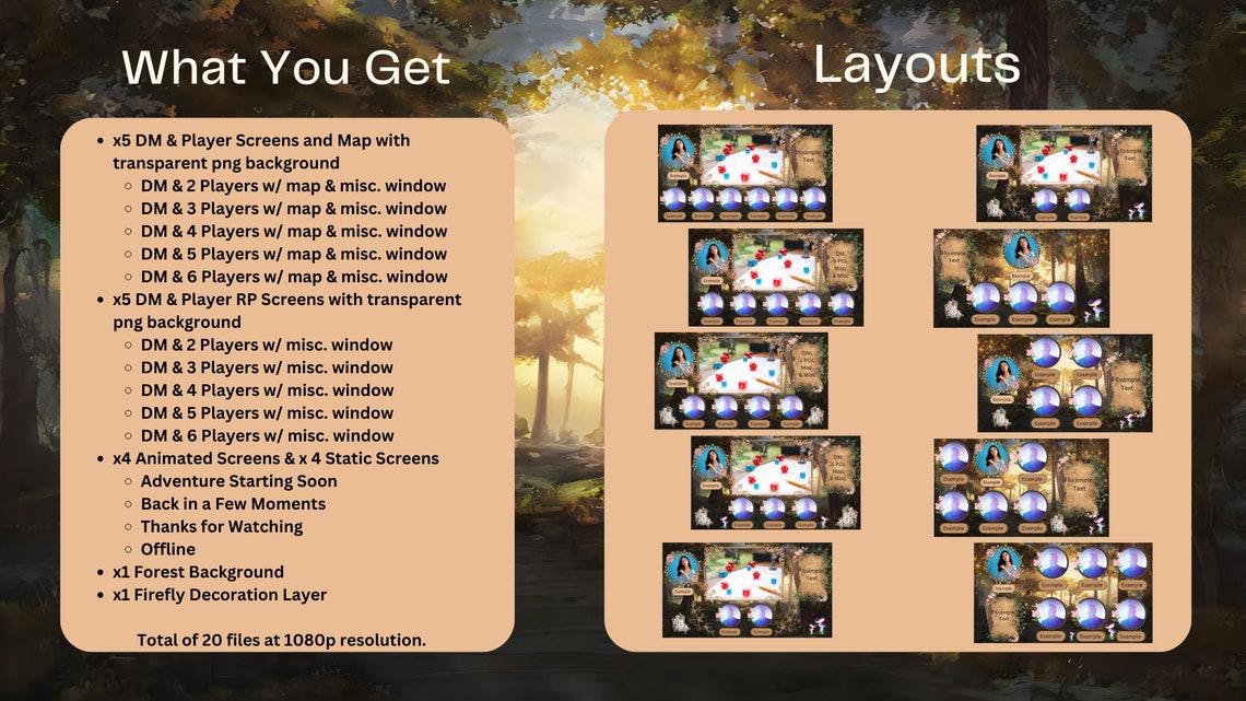 Livestream Overlay for Dnd | TTRPG | Actual Play | Youtuber | OBS ...