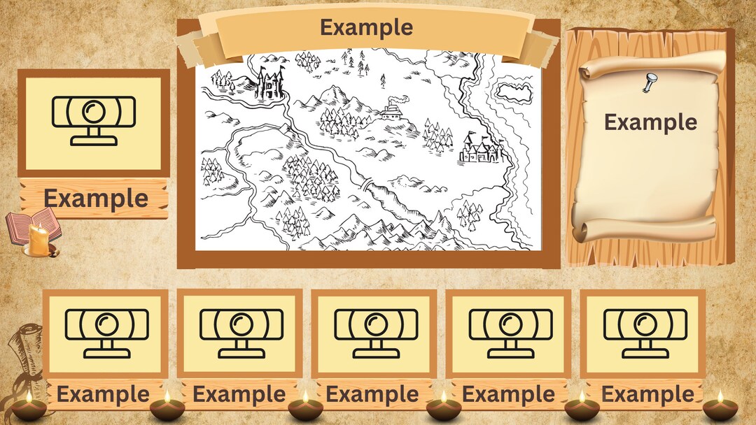 Dnd or TTRPG Adventure Livestream Overlay for Actual Play - Supports DM ...