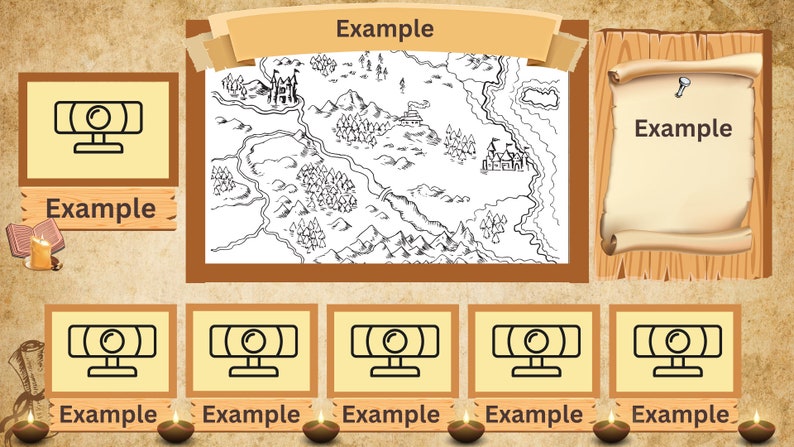 Dnd or TTRPG Adventure Livestream Overlay for Actual Play - Supports DM ...