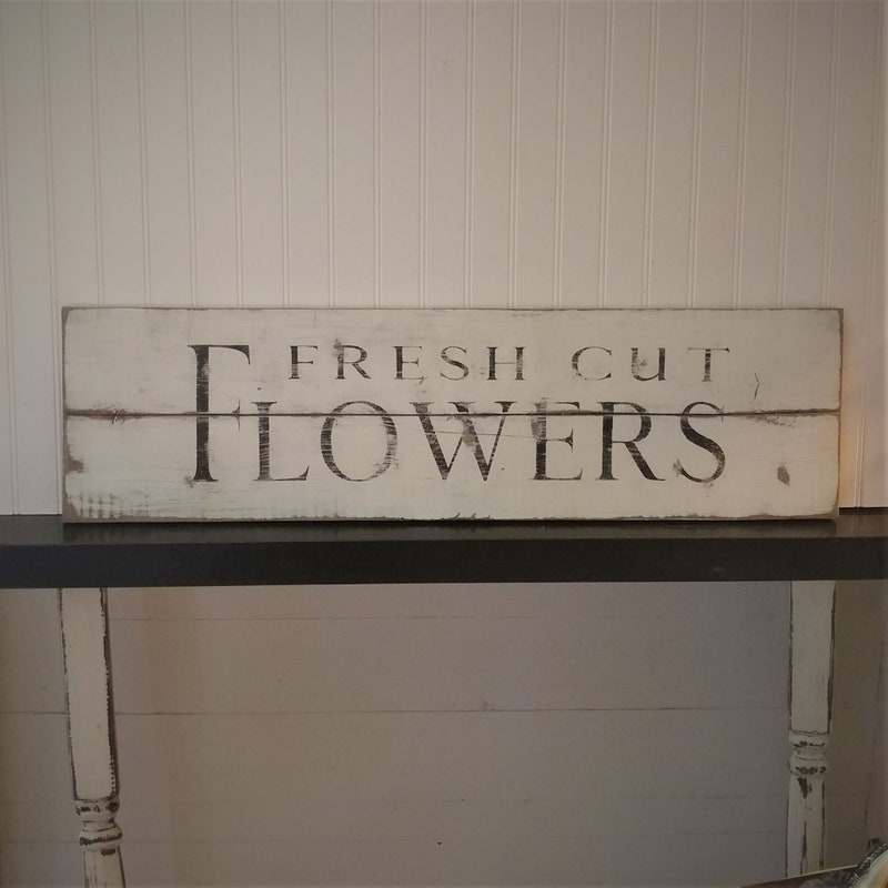 Fresh Cut Flowers Sign - Etsy