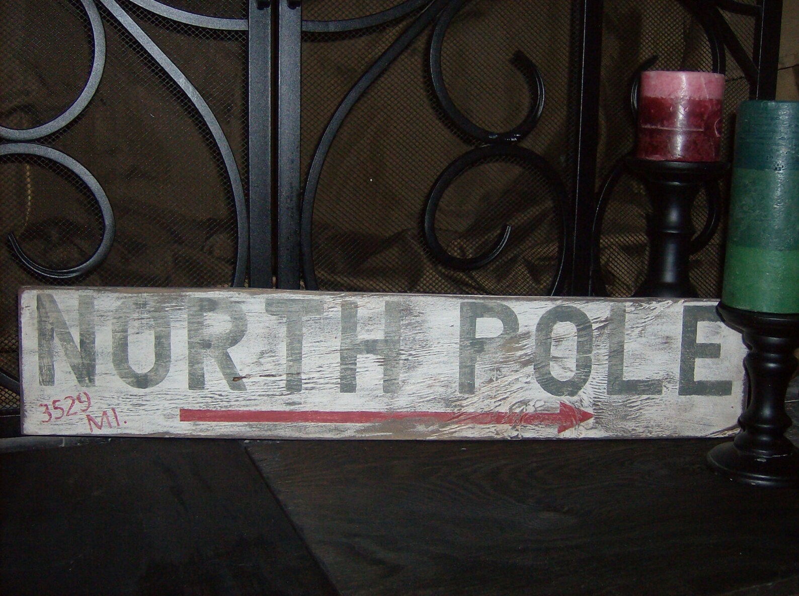Rustic North Pole Christmas Sign/holiday Decor - Etsy