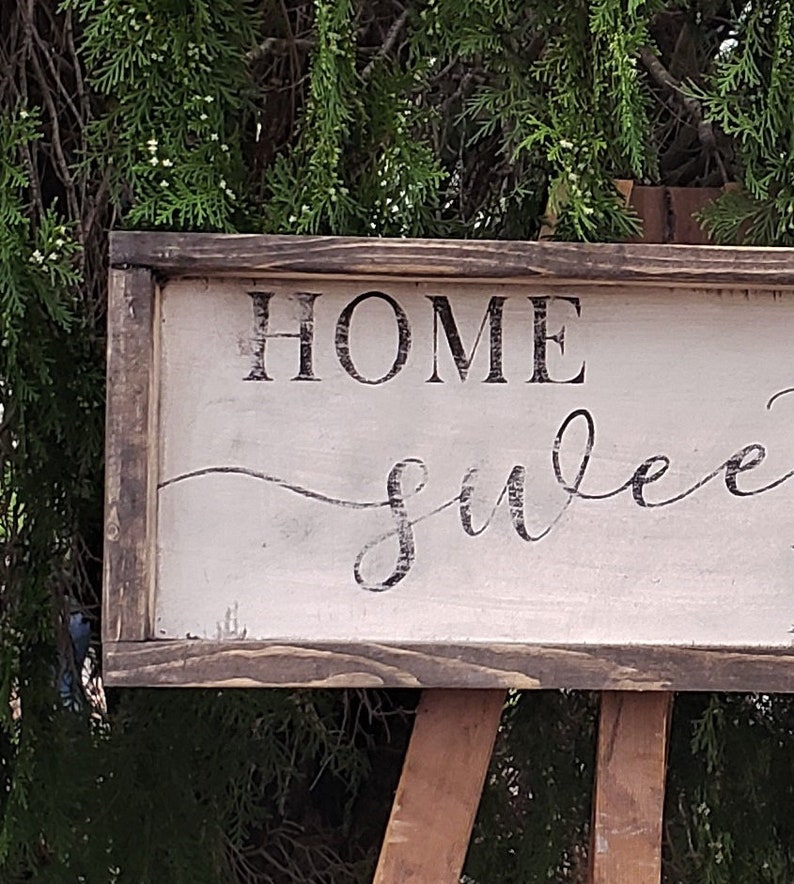 Rustic Home Sweet Home Sign/cottage/farmhouse Decor/living - Etsy