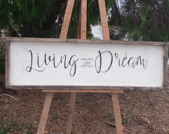 Living the Dream Sign - Etsy